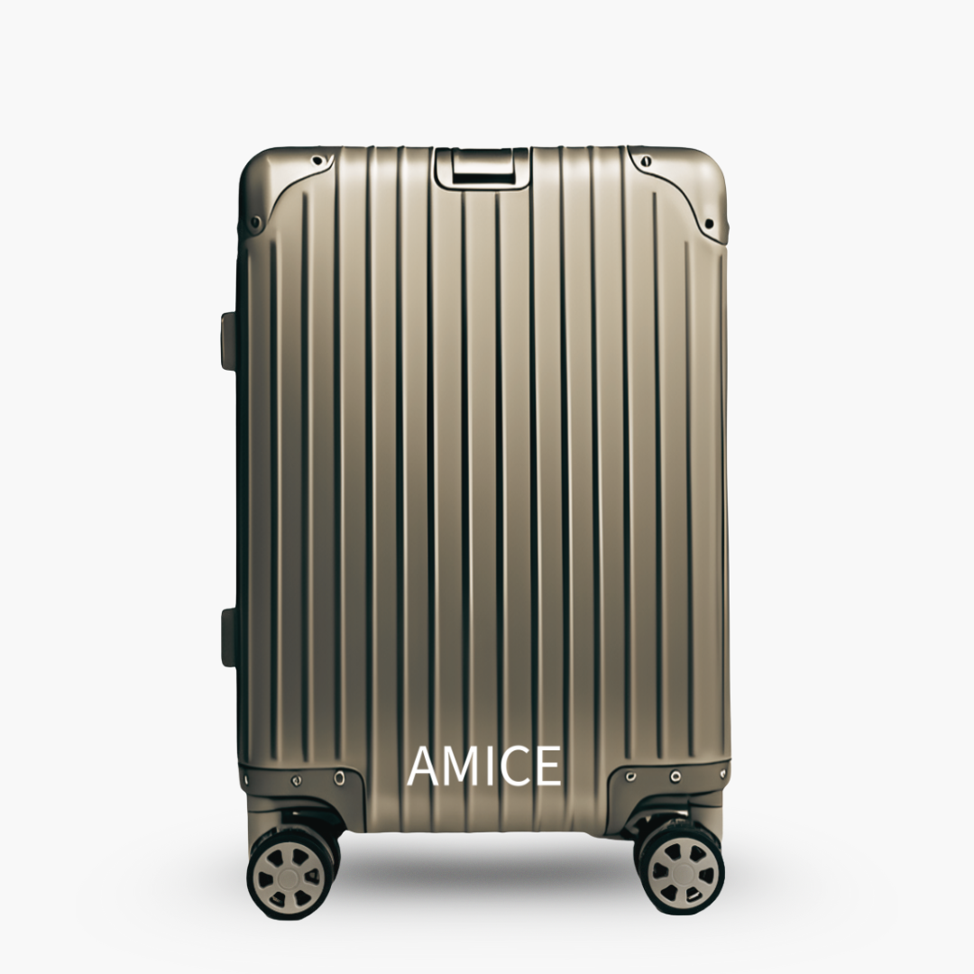 AMICE GENÈVE ALUMINIUM REISKOFFER CHAMPAGNE